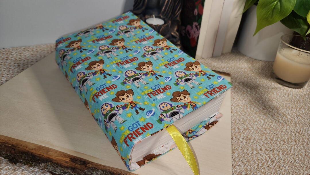 Book Cover, Adjustable Book Cover, Book Protector, Toys Story, Cotton ...