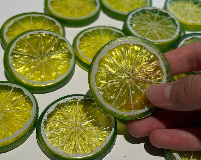 Lime Charms Fake Food Fake Fruit Fake Lime Slime Charms - Etsy
