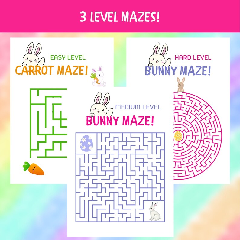 30 Printable Easter Activity Bundle Mazes, Games, Easter Sudoku ...