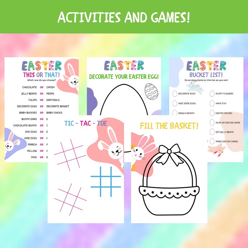 30 Printable Easter Activity Bundle Mazes, Games, Easter Sudoku ...