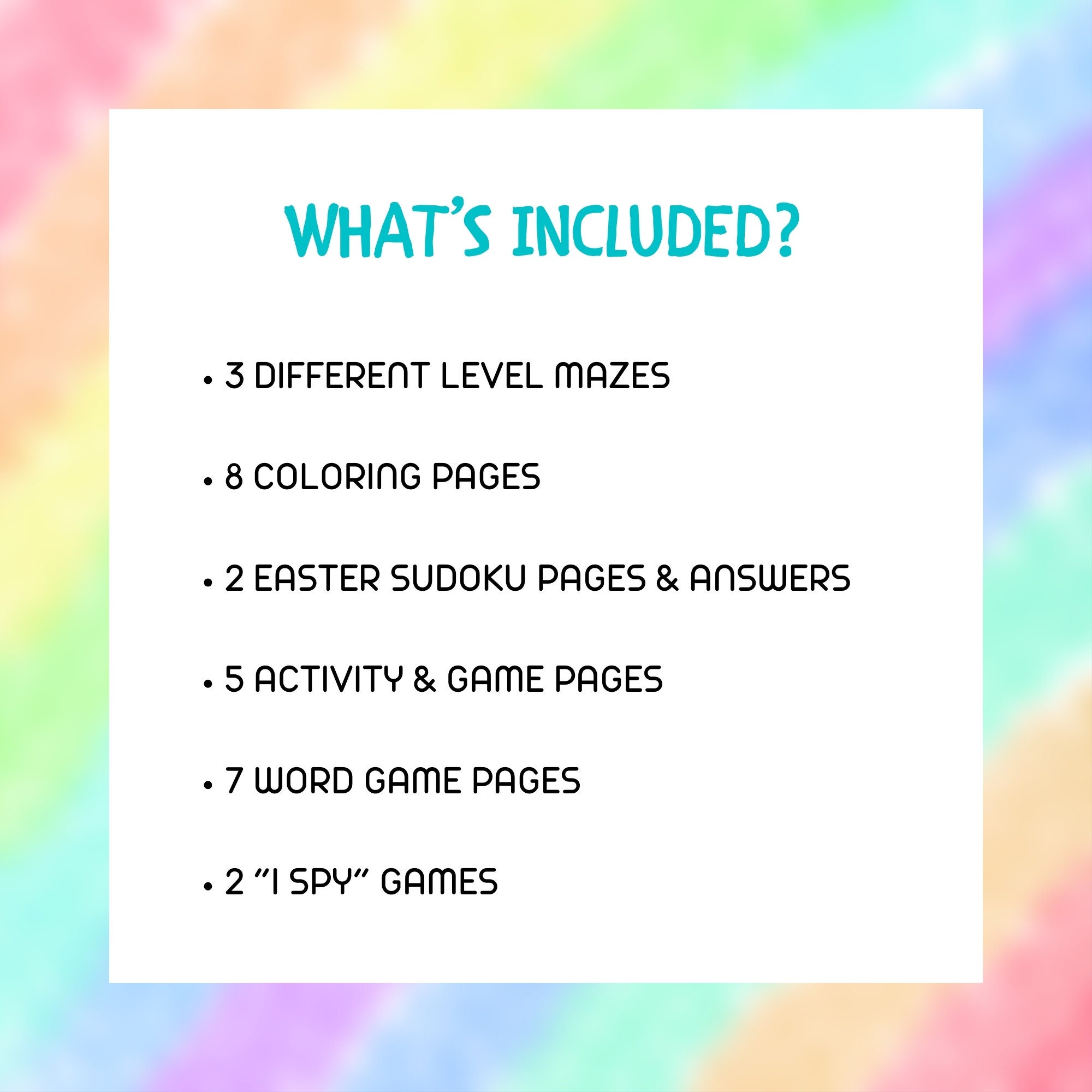 30 Printable Easter Activity Bundle Mazes, Games, Easter Sudoku ...