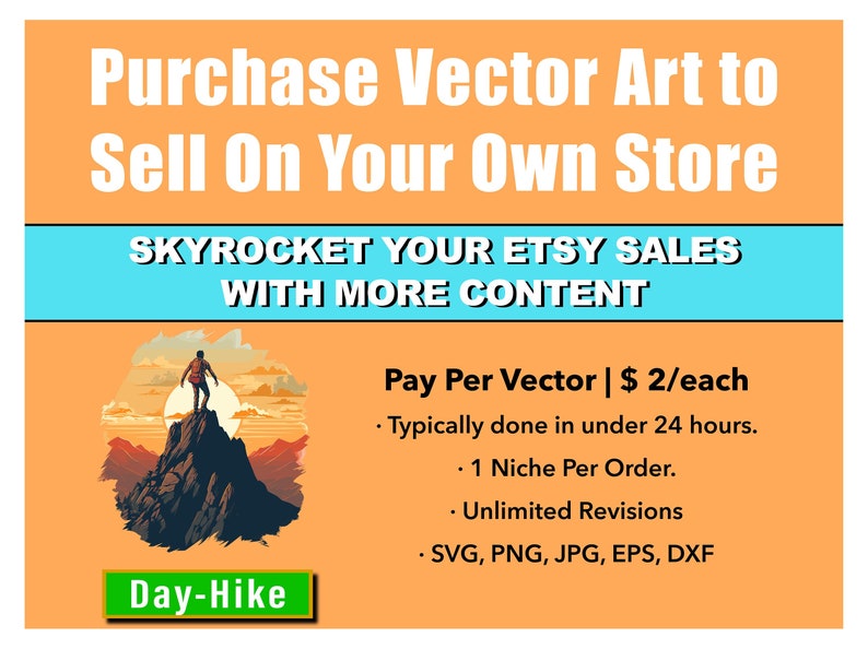 Day-hike | Pay-per-vector Plan | Seamless Vectors | Unlimited Revisions ...