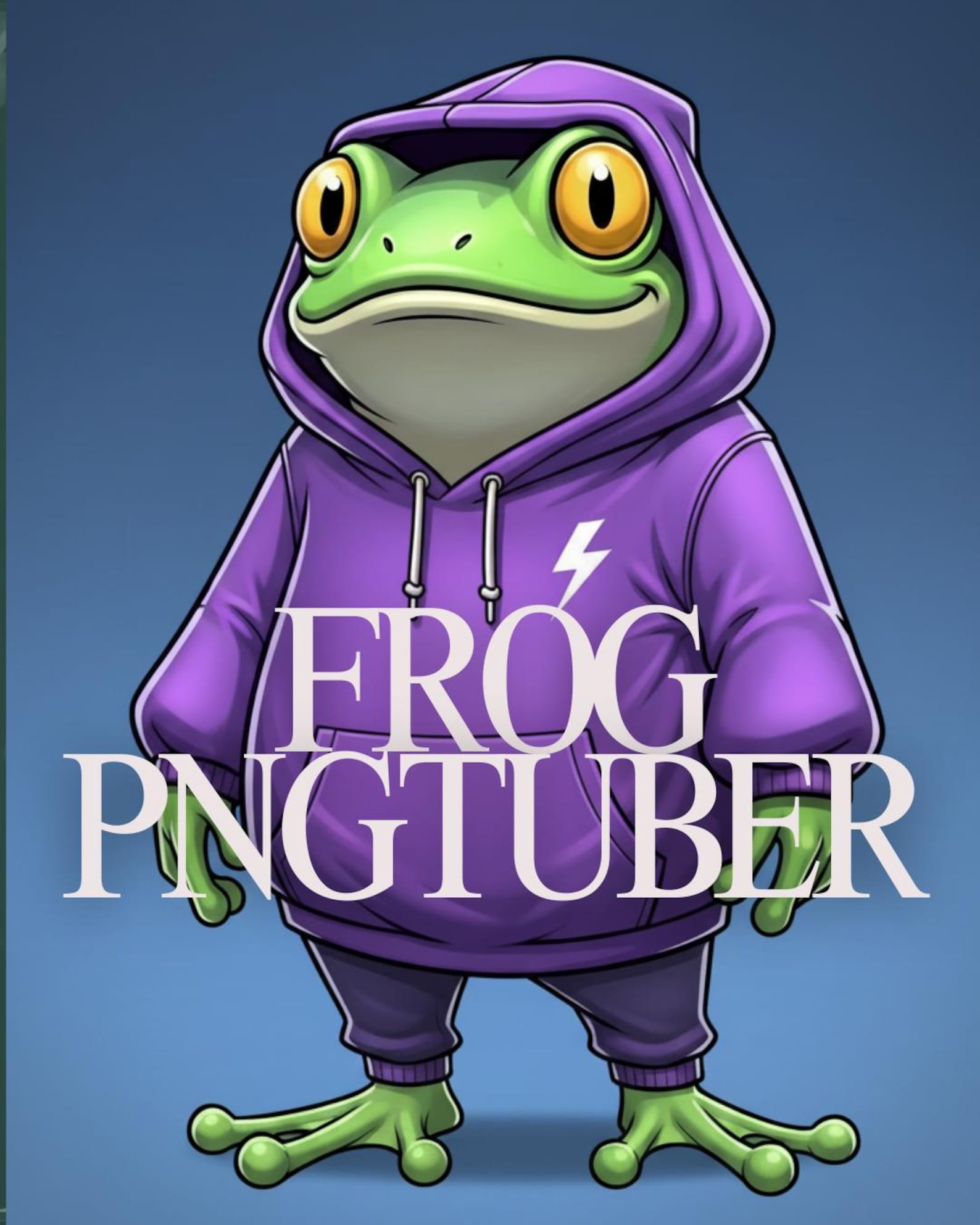 Cute Frog Pngtuber Avatar | Premade Vtuber Model (digital Download) - Etsy
