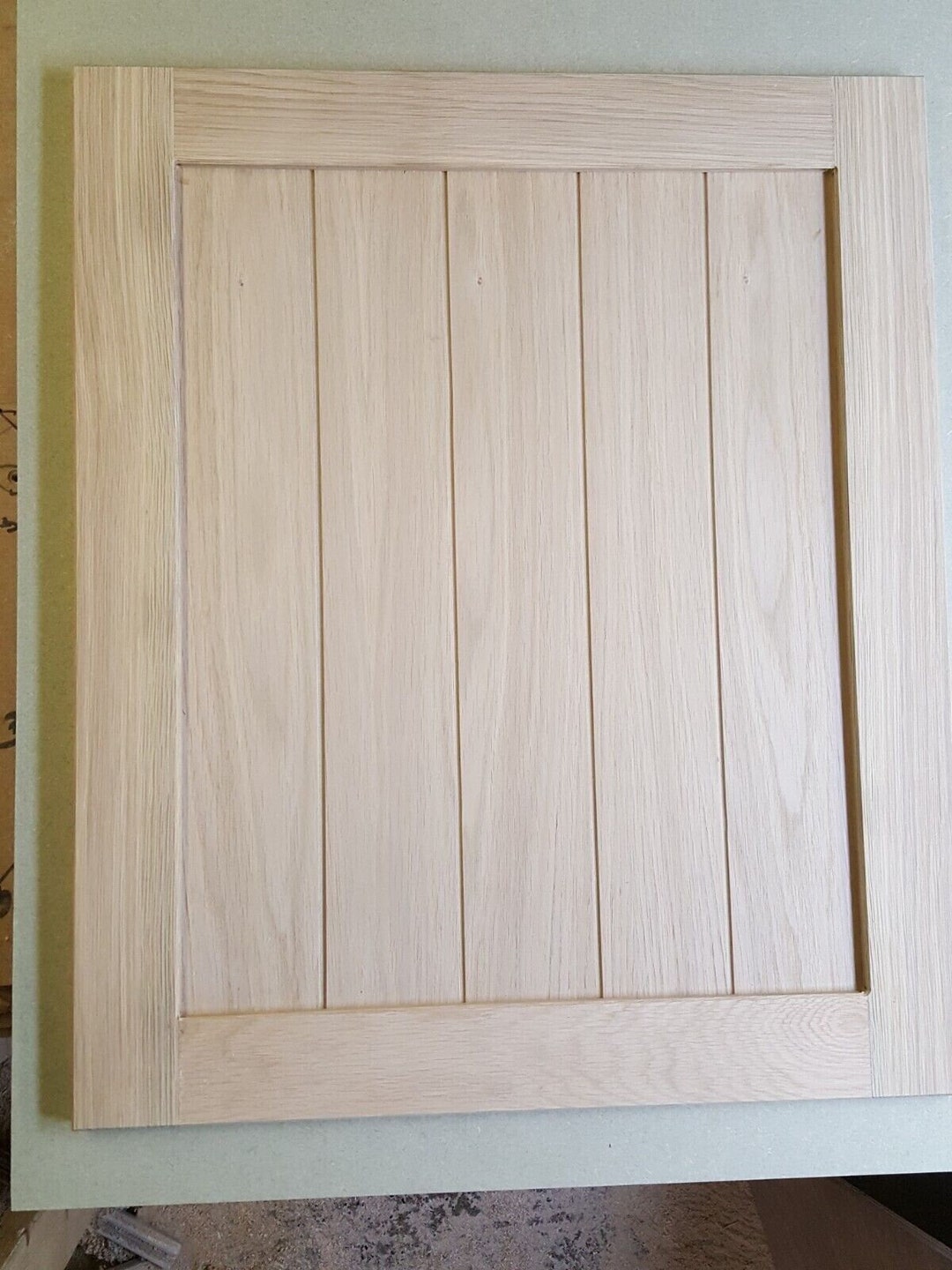 Bespoke Handmade Solid Oak Kitchen Door With "v" Grooved Panel Ref 2 ...