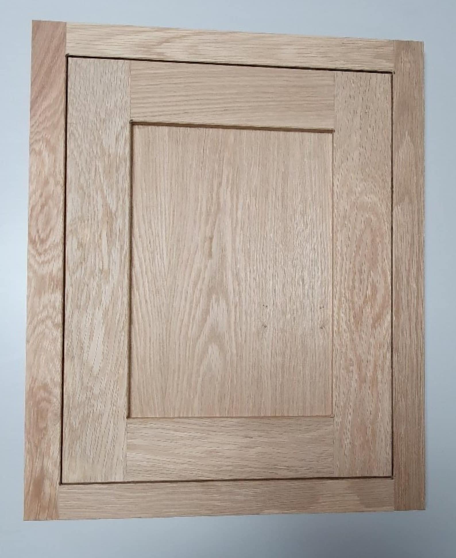 Bespoke Handmade Solid Oak Shaker Style Kitchen Door in Frame Ref 1 ...