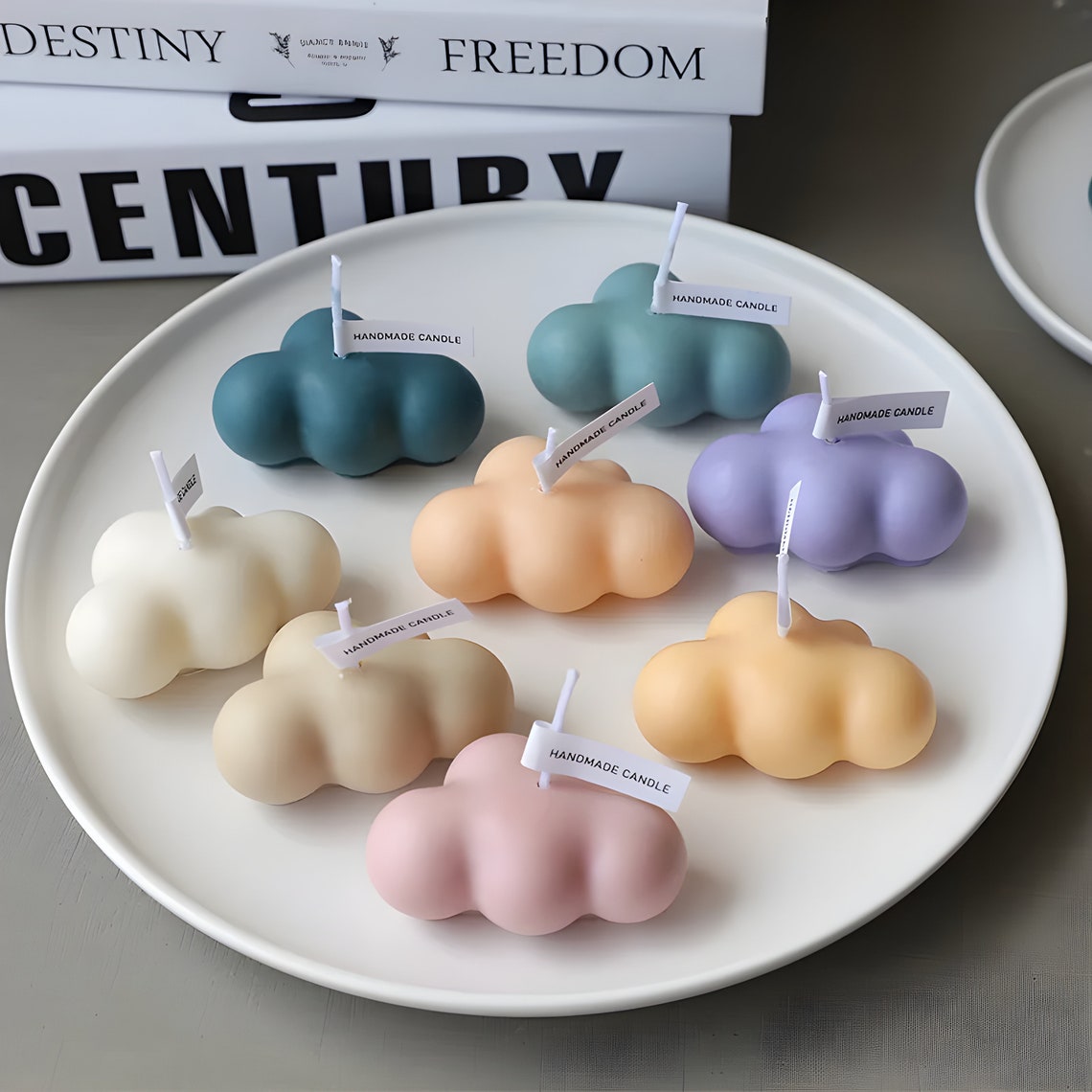 3pcs/set 3D Clouds Shape Candle Mold Silicone Molds Cute Jewelry Soap ...