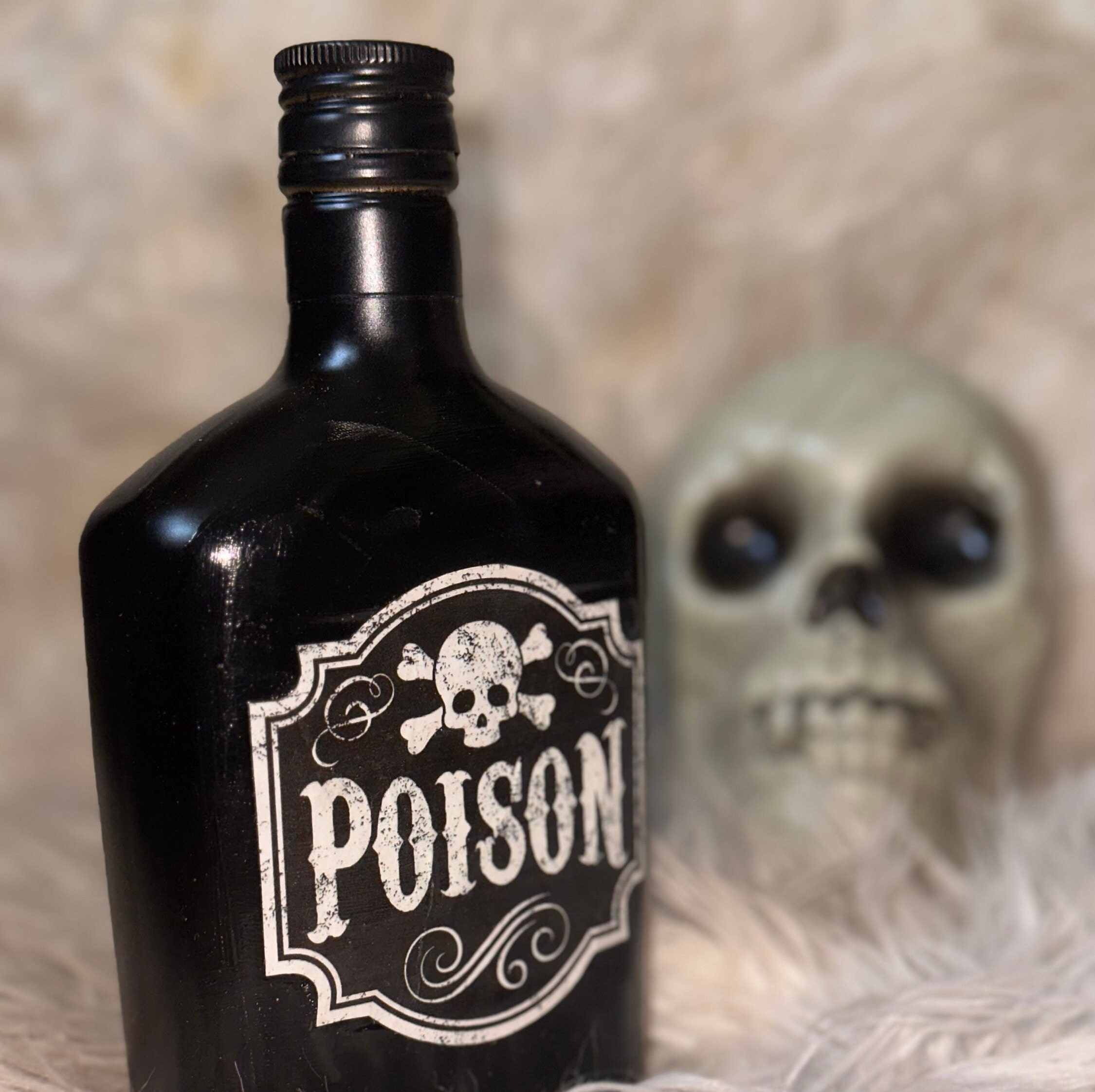 Handmade Prop Glass Poison Bottle - Etsy