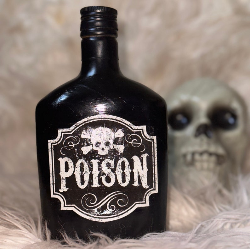 Handmade Prop Glass Poison Bottle - Etsy
