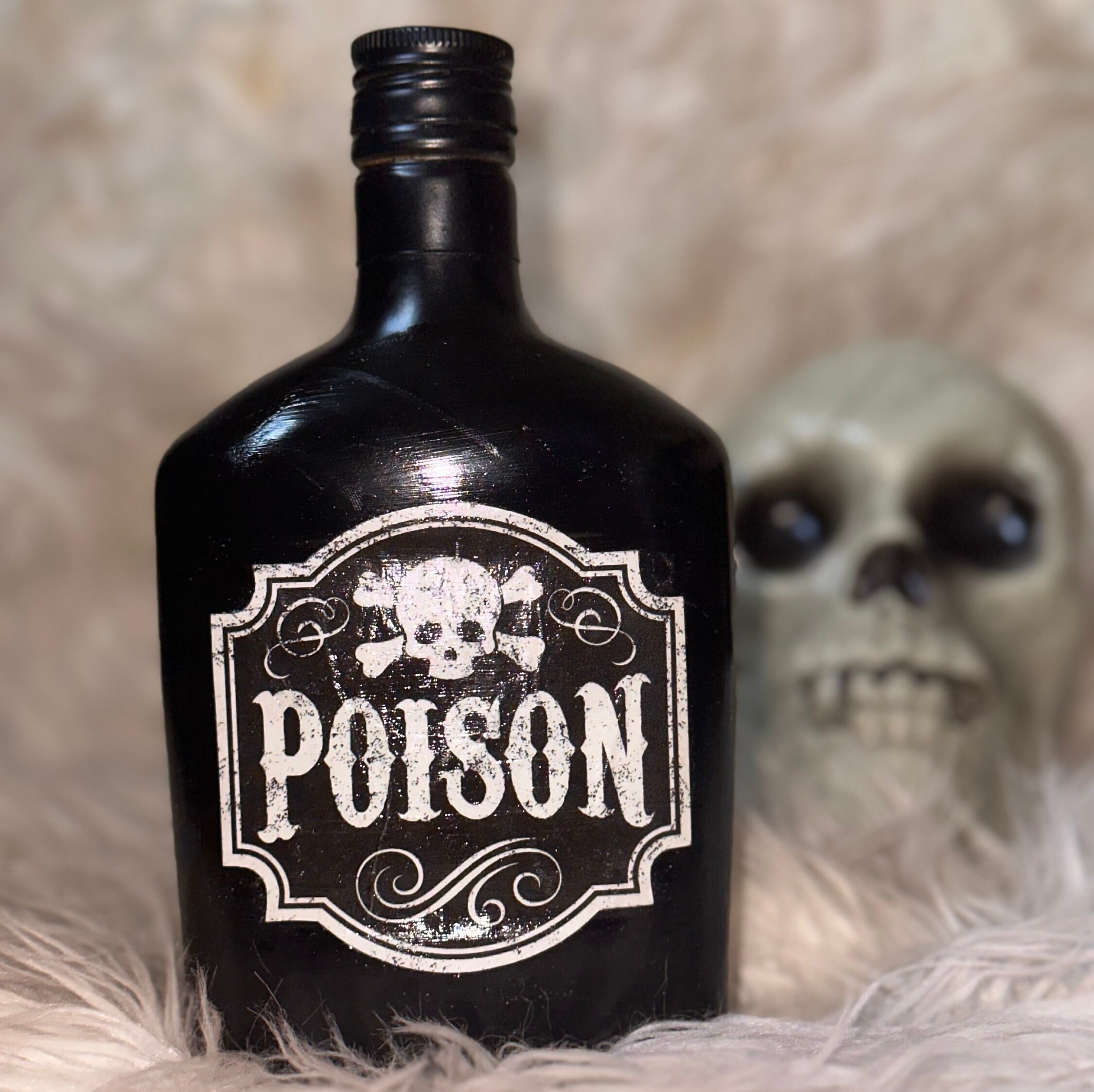 Handmade Prop Glass Poison Bottle - Etsy