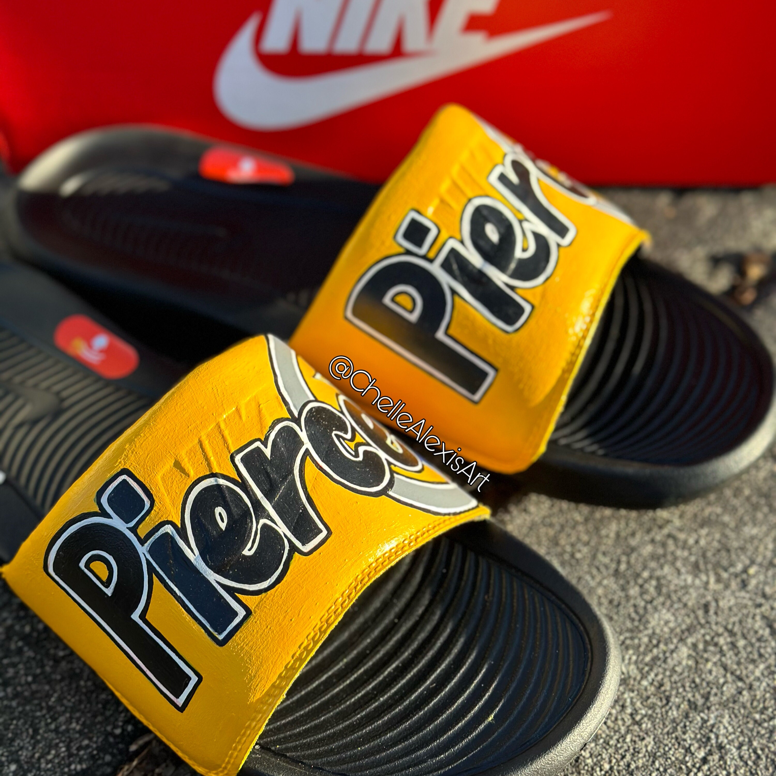 Custom Hand-painted Slides - Etsy