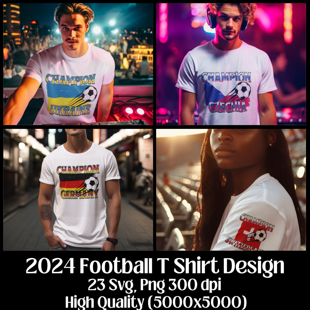 European Football Tshirt Svg, 2024 Football Championship Celebration T ...