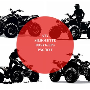 Atv Silhouette Bundle, 99 Powerful Designs for Off-road Enthusiasts ...