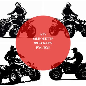 Atv Silhouette Bundle, 99 Powerful Designs for Off-road Enthusiasts ...