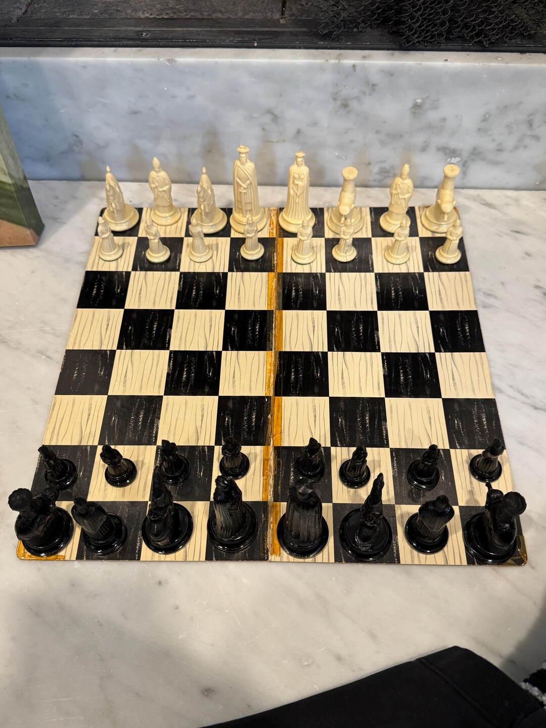 Vintage Kingsway Florentine Chess Set - Etsy