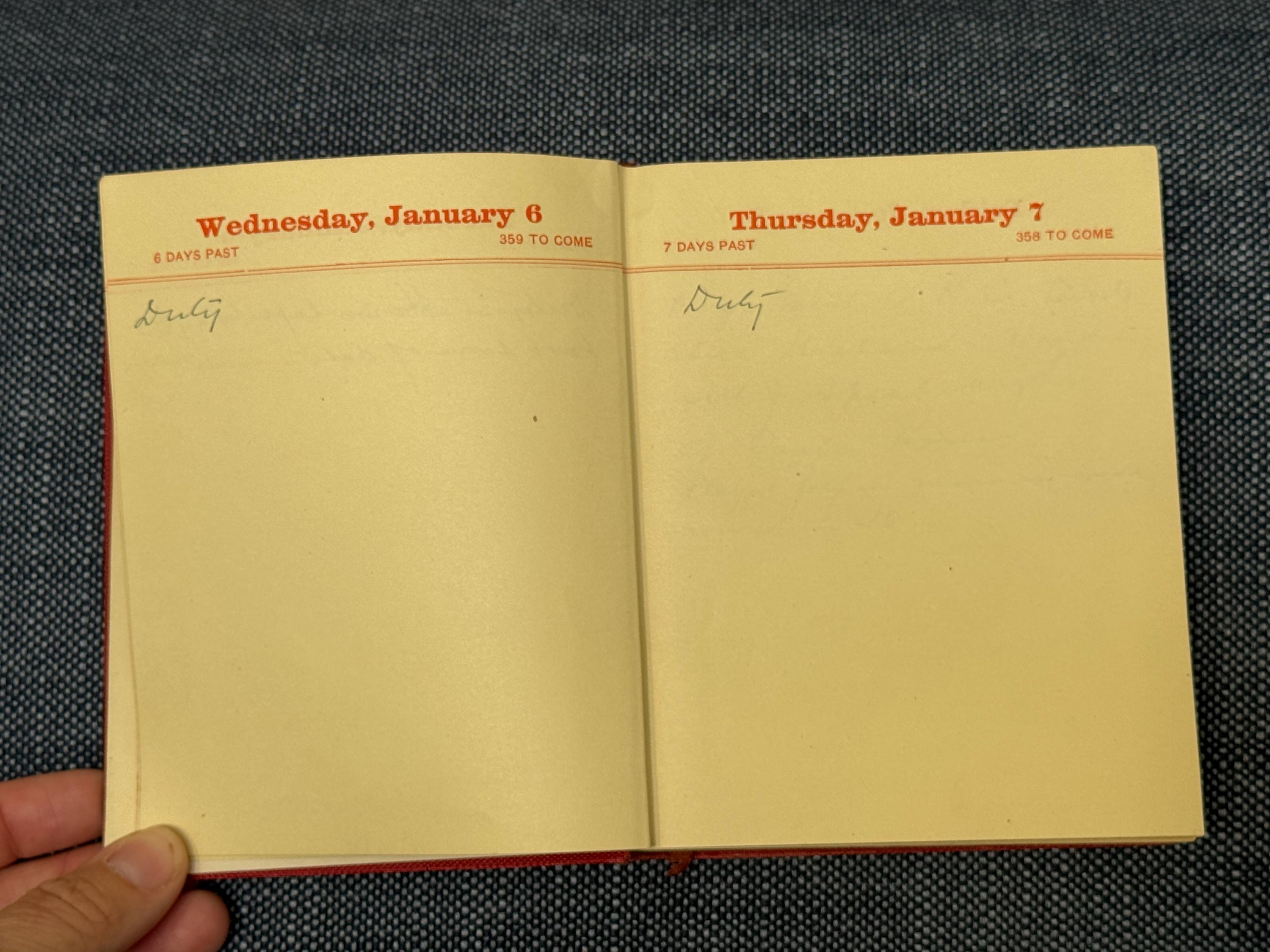 Antique Used Diary, Daily Journal From 1915 - Etsy