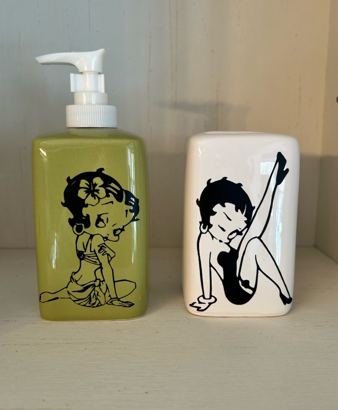 Betty Boop Bath 2-piece Bath Accessory Set - Etsy