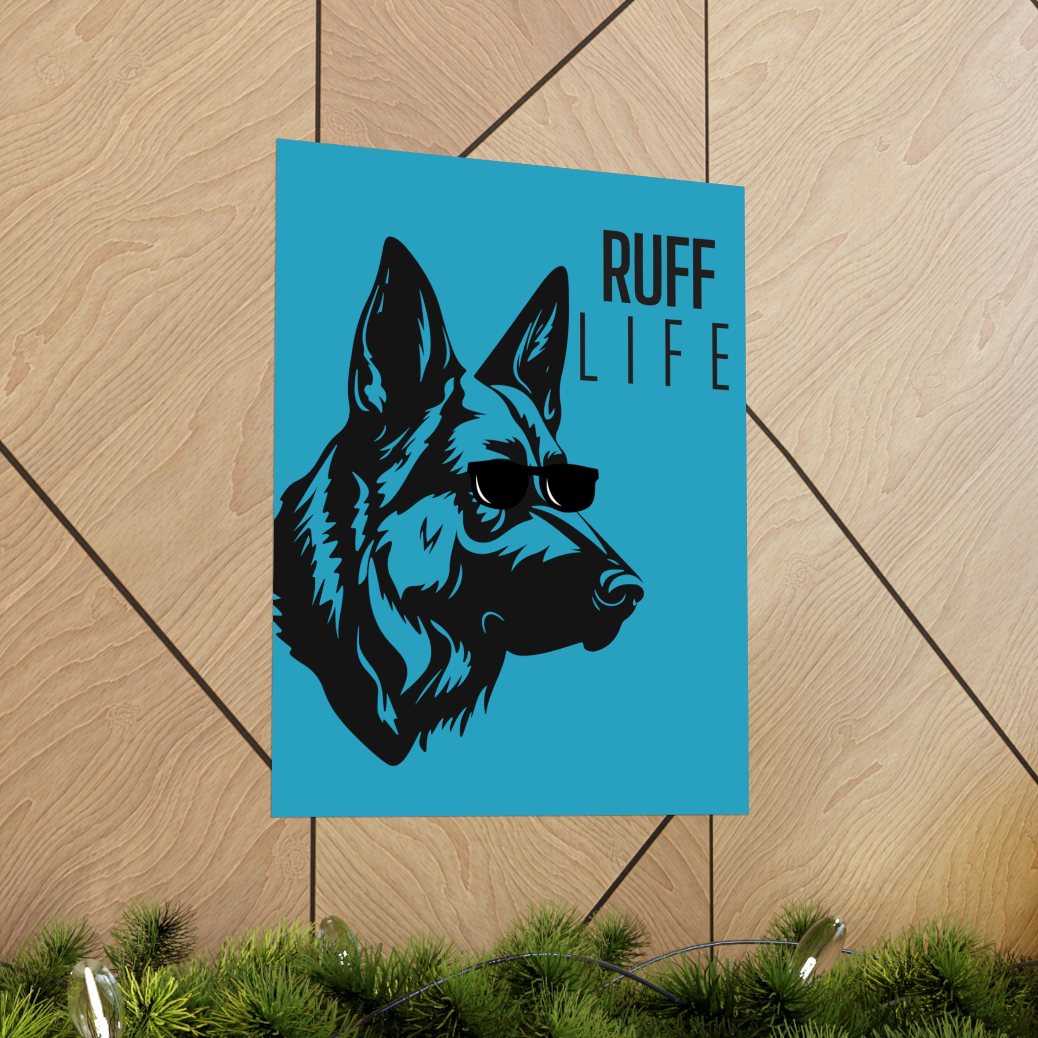 Ruff Life German Shepherd Poster - Etsy