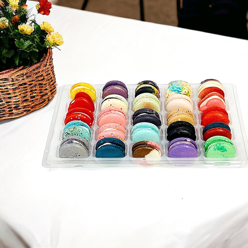 25 Assortment French Macarons - Etsy