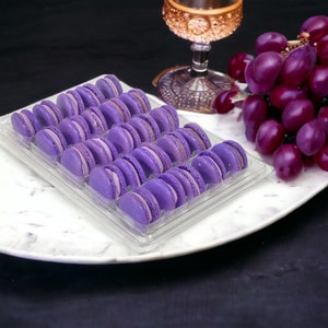 25 Pack Grape French Macarons - Etsy