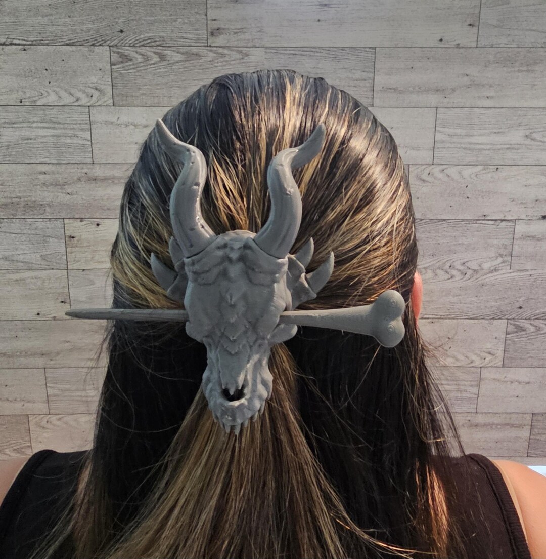 3D Bone Trophy Hair Pin - Etsy