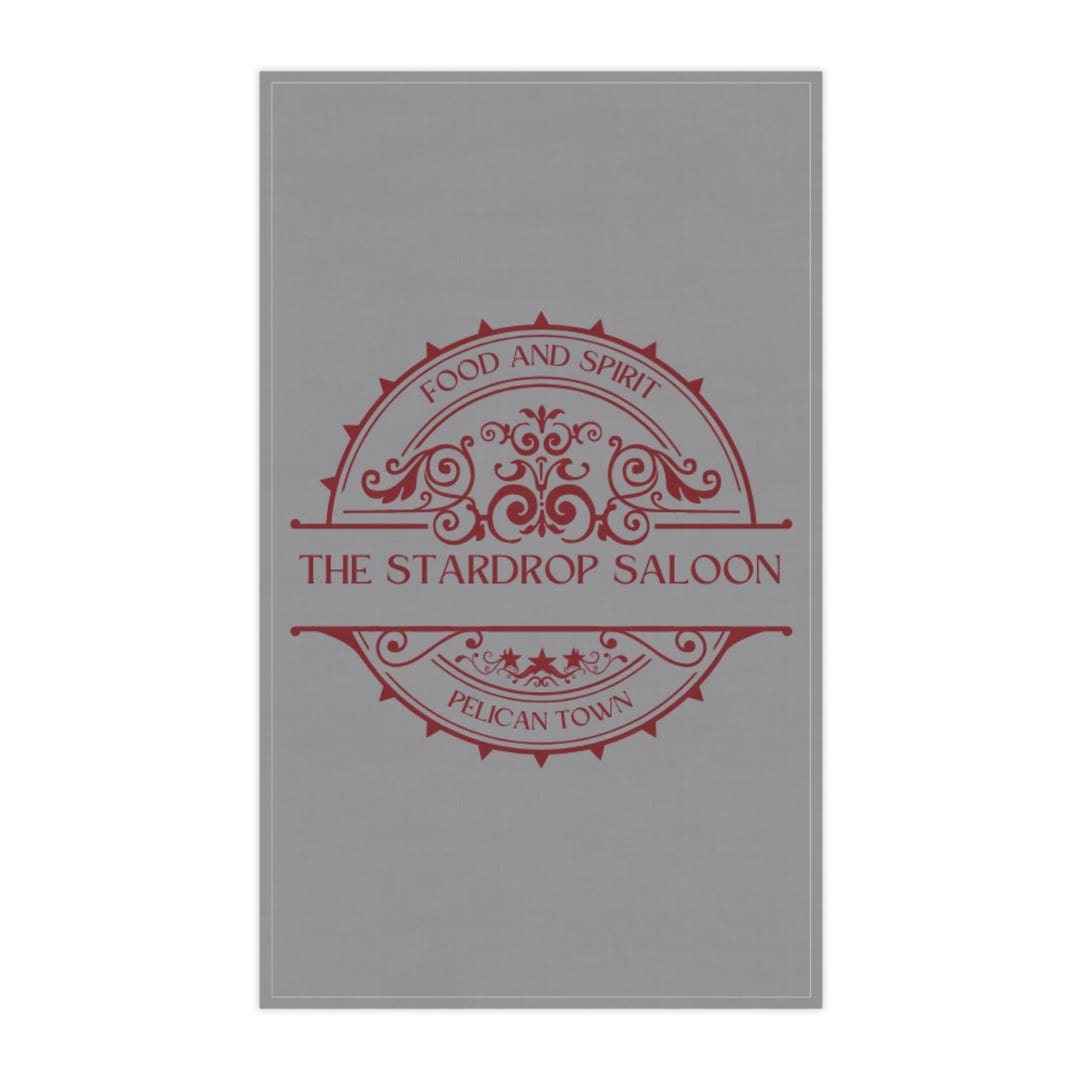 Stardew Valley Stardrop Saloon Kitchen Towel - Etsy UK