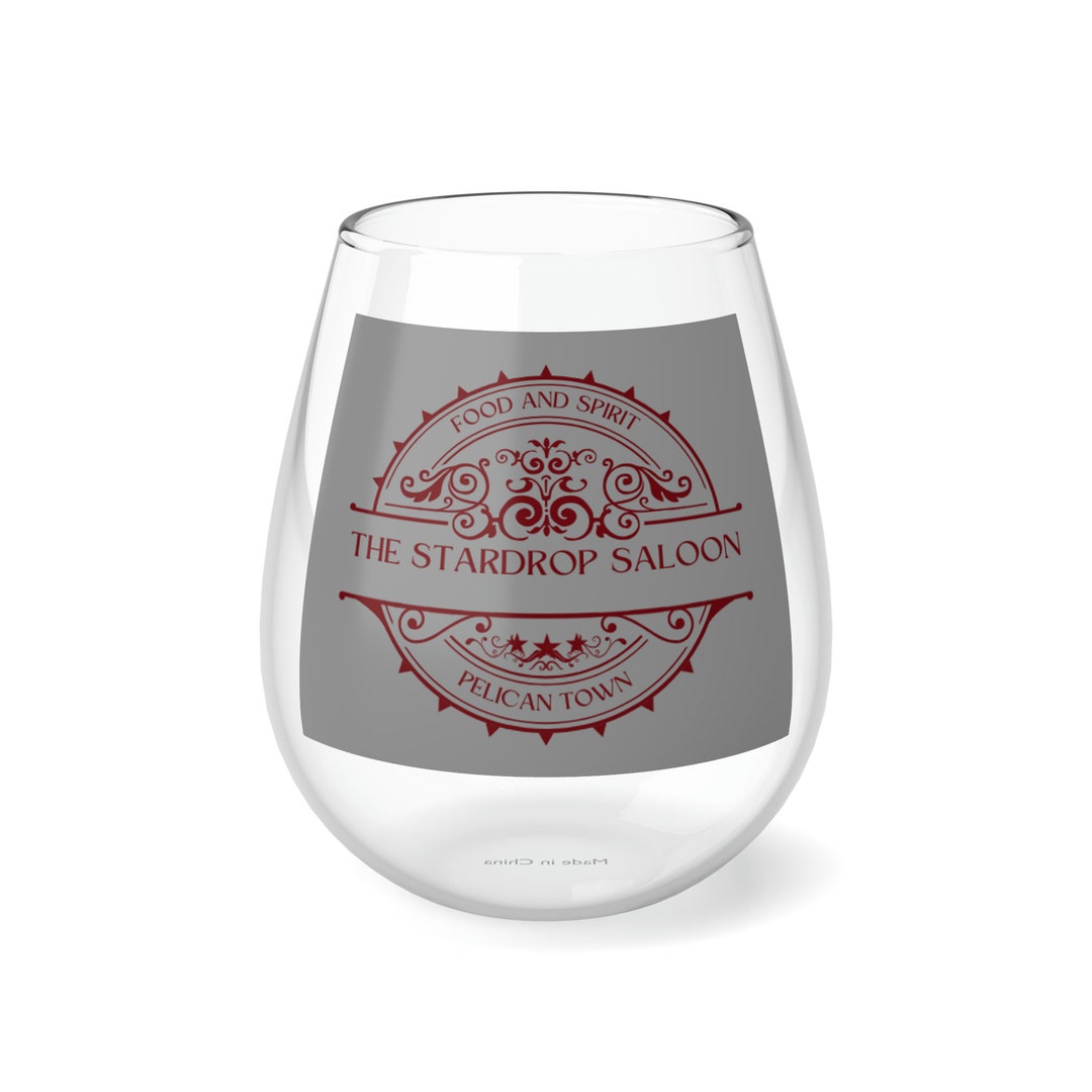 Stardew Valley Stardrop Saloon Stemless Wine Glass, 11.75oz - Etsy