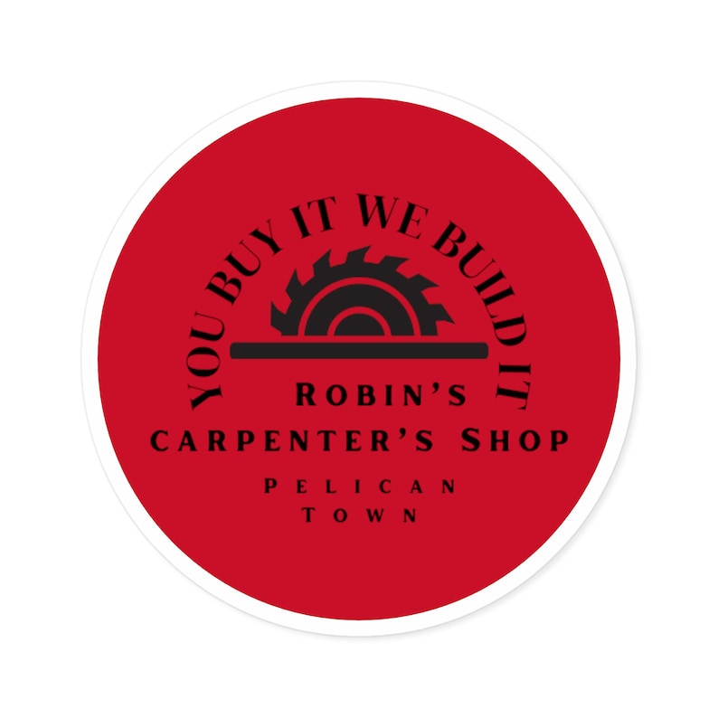 Stardew Valley Robin's Carpenter's Shop Round Stickers, Indoor\outdoor ...