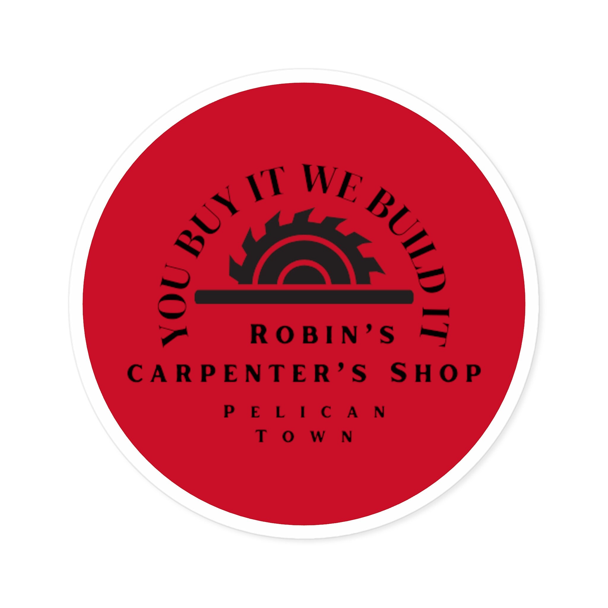 Stardew Valley Robin's Carpenter's Shop Round Stickers, Indoor\outdoor ...