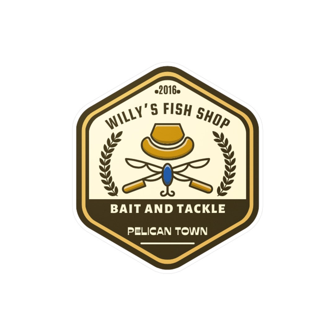 Stardew Valley Willy's Fish Shop Kiss-cut Vinyl Decals - Etsy