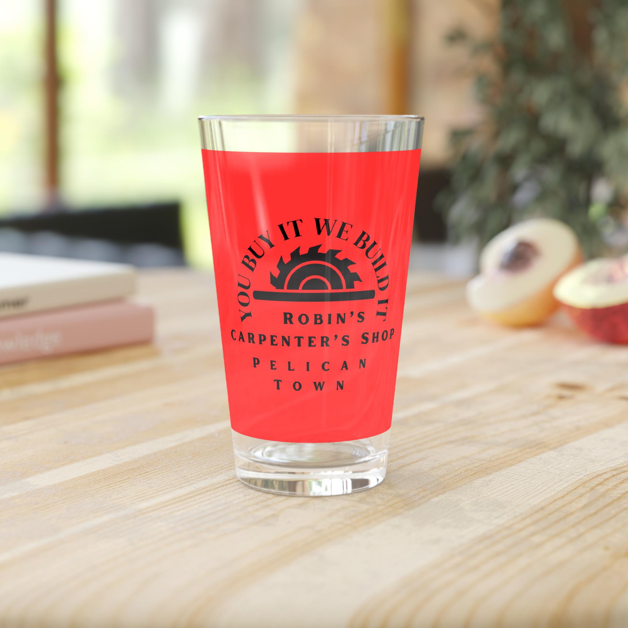 Stardew Valley Robin's Carpenter's Shop Pelican Town Pint Glass, 16oz ...
