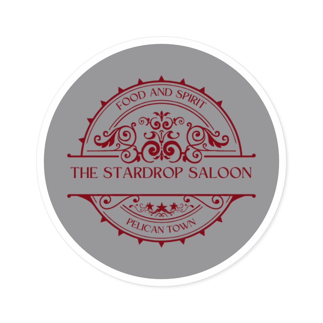 Stardew Valley Stardrop Saloon Round Stickers, Indoor\outdoor - Etsy