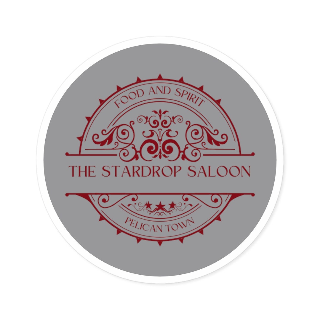 Stardew Valley Stardrop Saloon Round Stickers, Indooroutdoor - Etsy