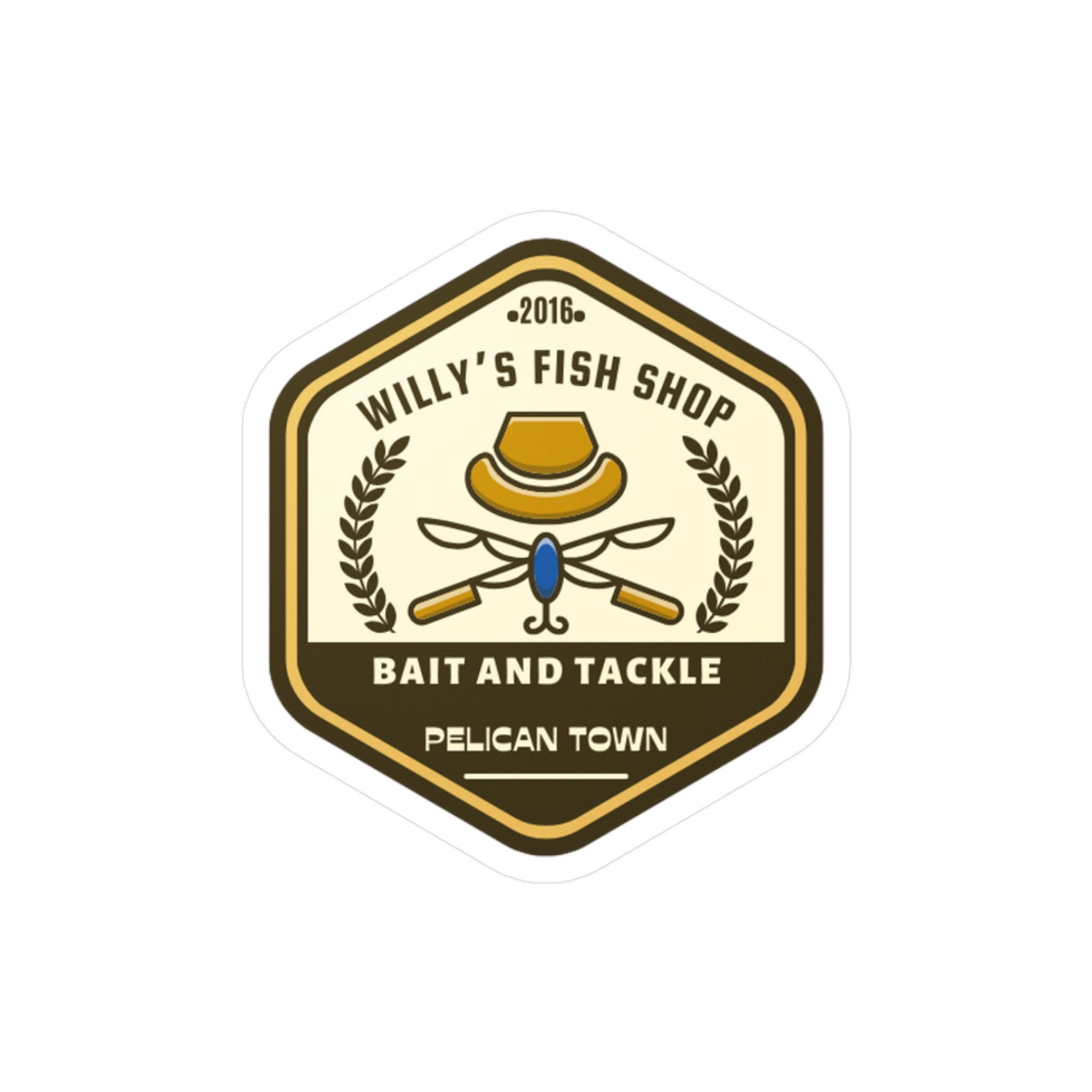 Stardew Valley Willy's Fish Shop Kiss-cut Vinyl Decals - Etsy