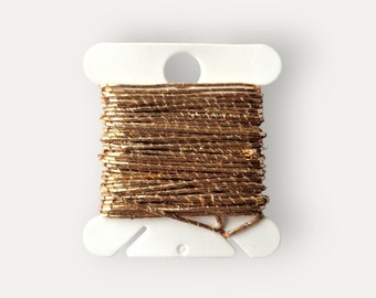 9ct Solid Rose Gold Embroidery Thread 375 Pink Gold Thread 0.3mm 0.4mm ...