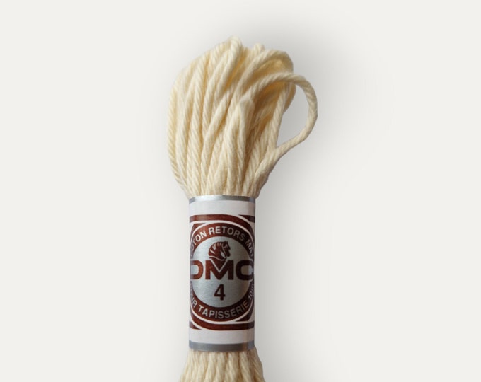 DMC 2746 Cream Soft Cotton Yarn, Retors Matte Needlepoint Tapestry ...
