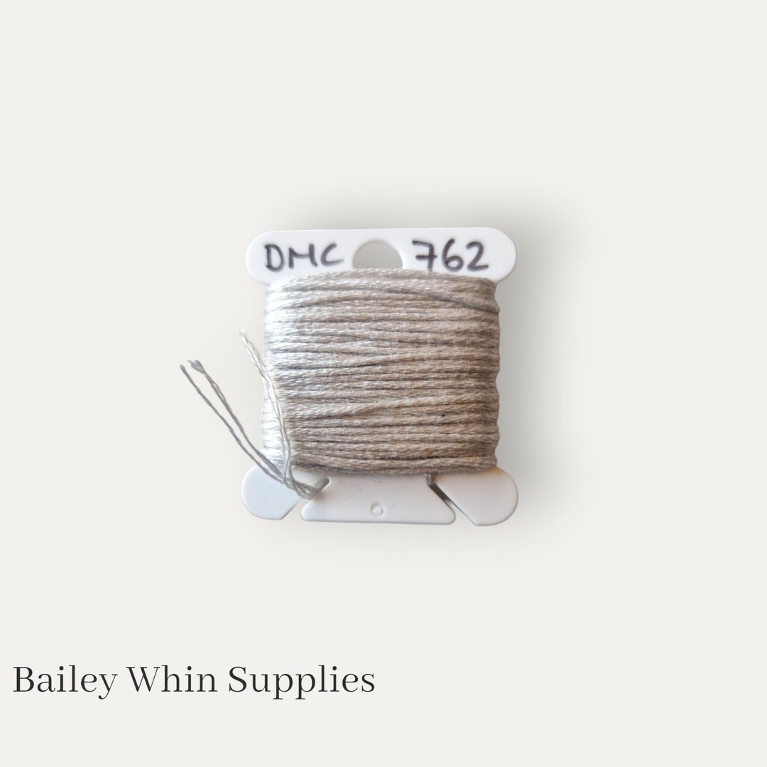DMC 762 Pale Grey Stranded Cotton Thread for Hand Embroidery or Cross ...