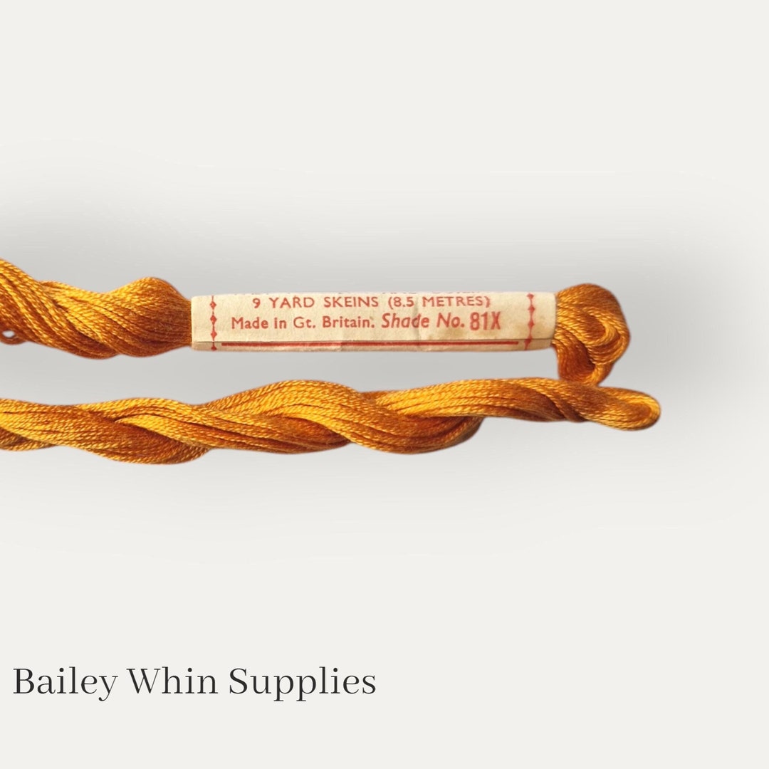Vintage Orange Embroidery Silk (81X), Pearsall's Filoselle Silk Floss ...