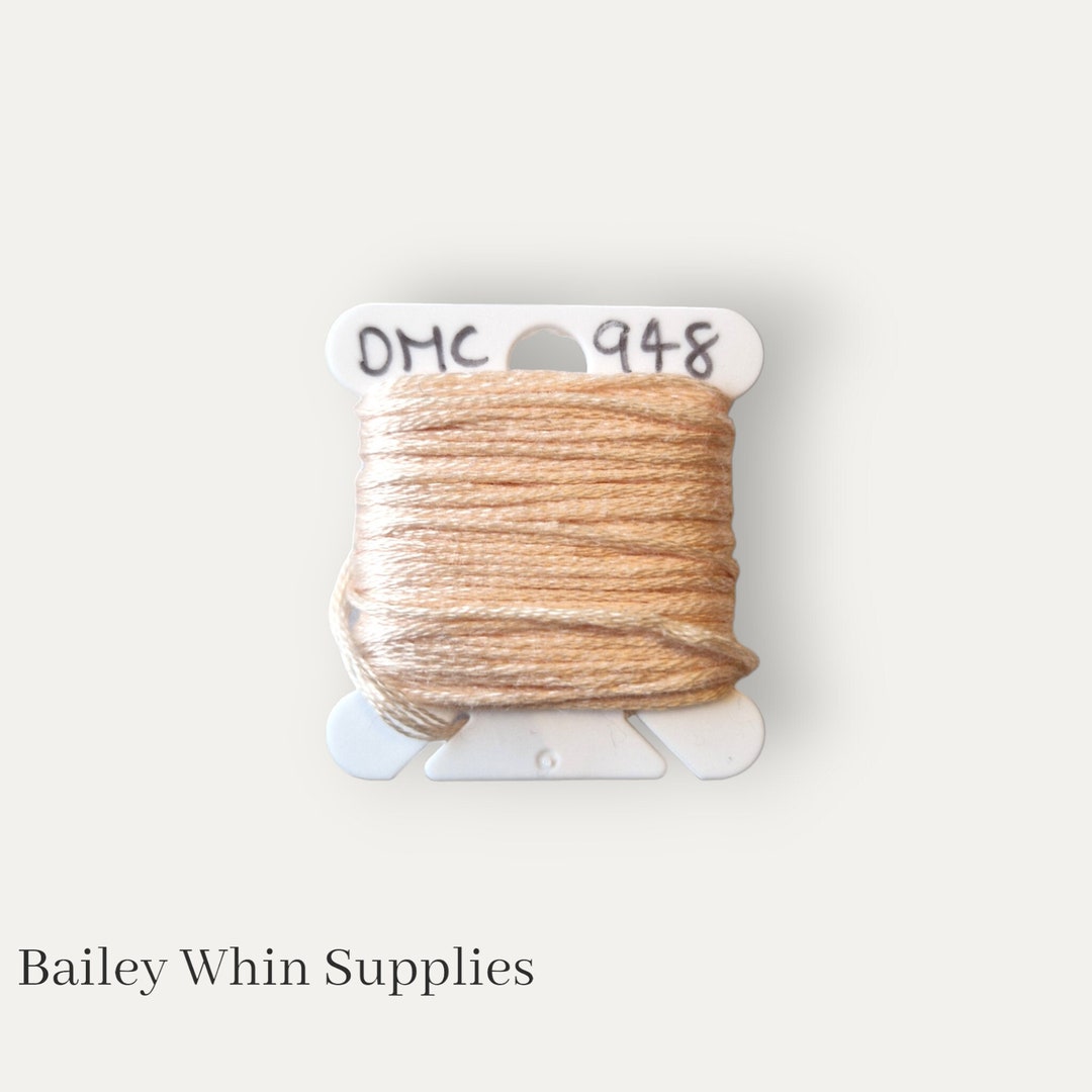 DMC 948 Cream Stranded Cotton Thread for Hand Embroidery or Cross ...