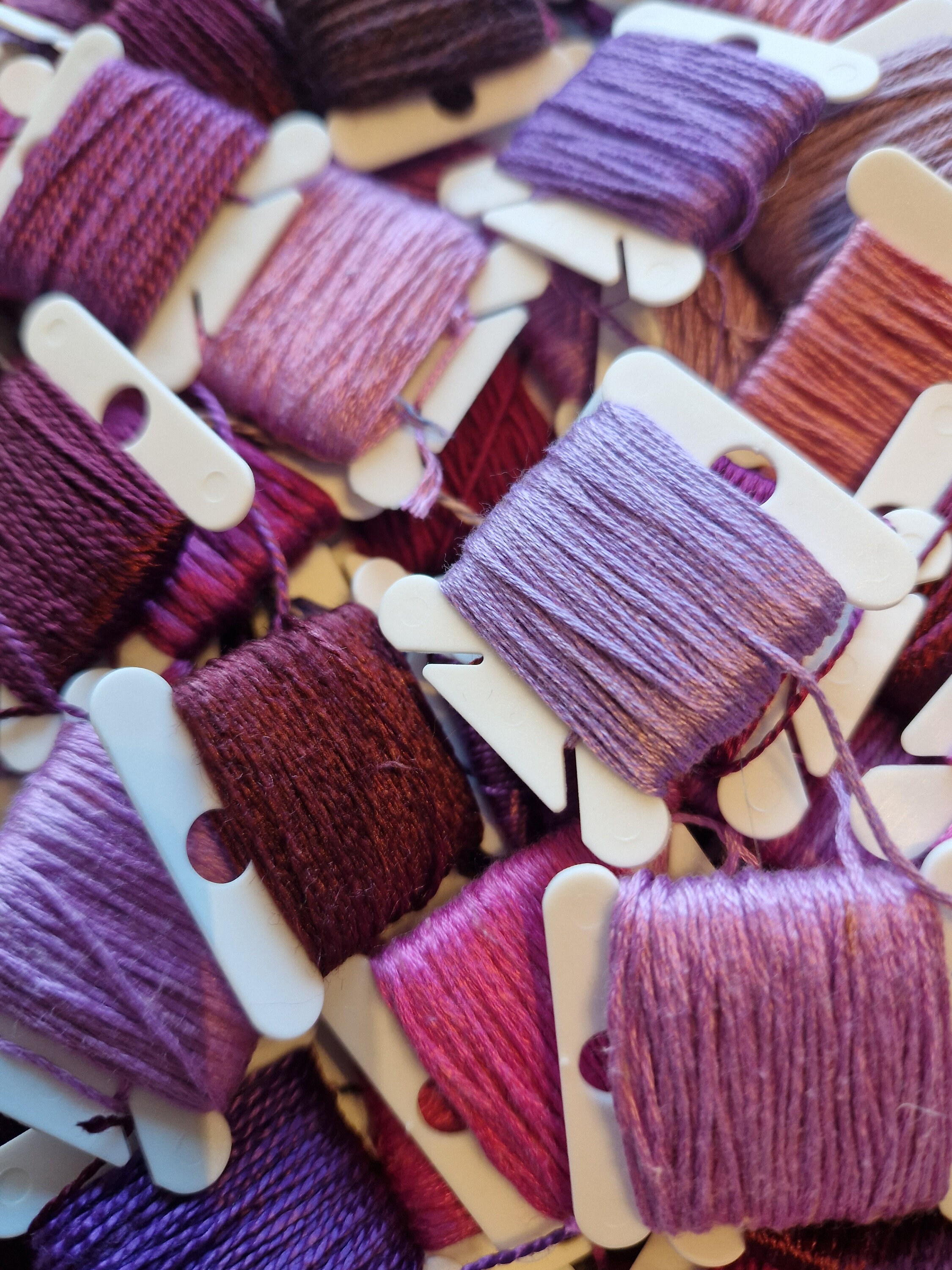 Purple Embroidery Thread Bundle, Fibre Art Bundle, Cross Stitch or ...