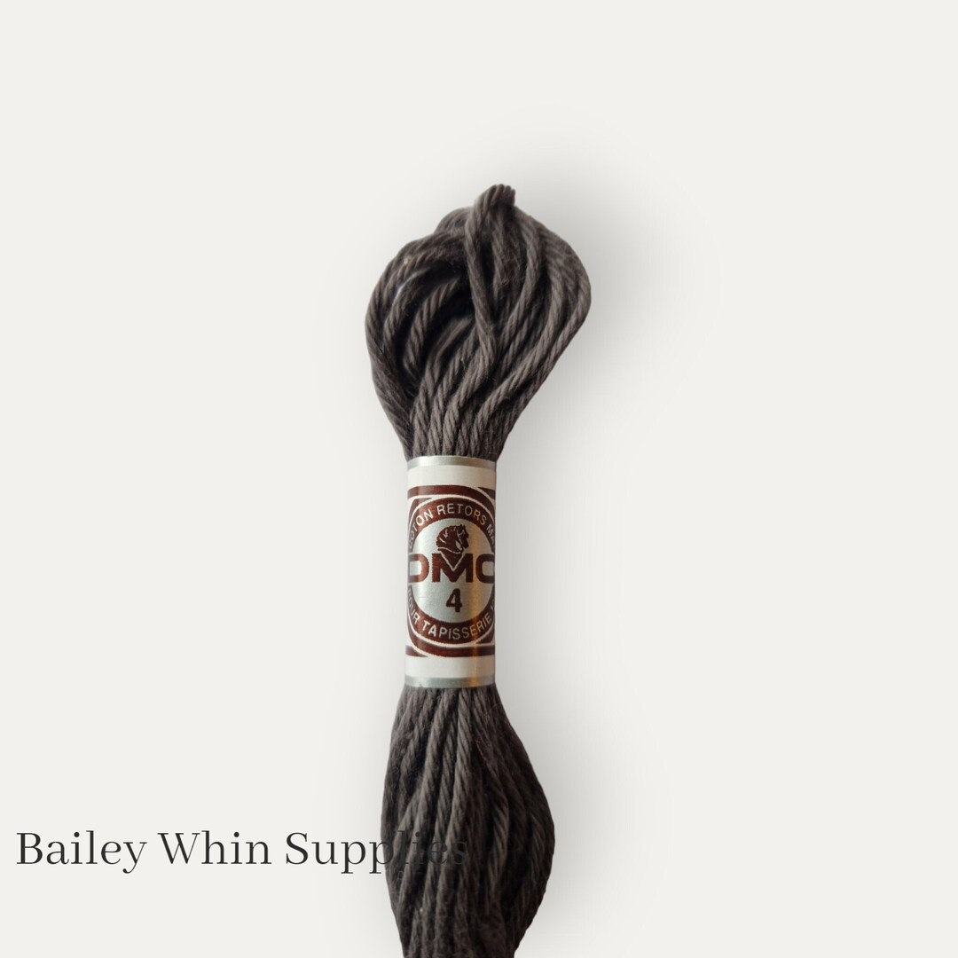 DMC 2171 Dark Brown Soft Cotton Yarn, Retors Matte Needlepoint Tapestry ...