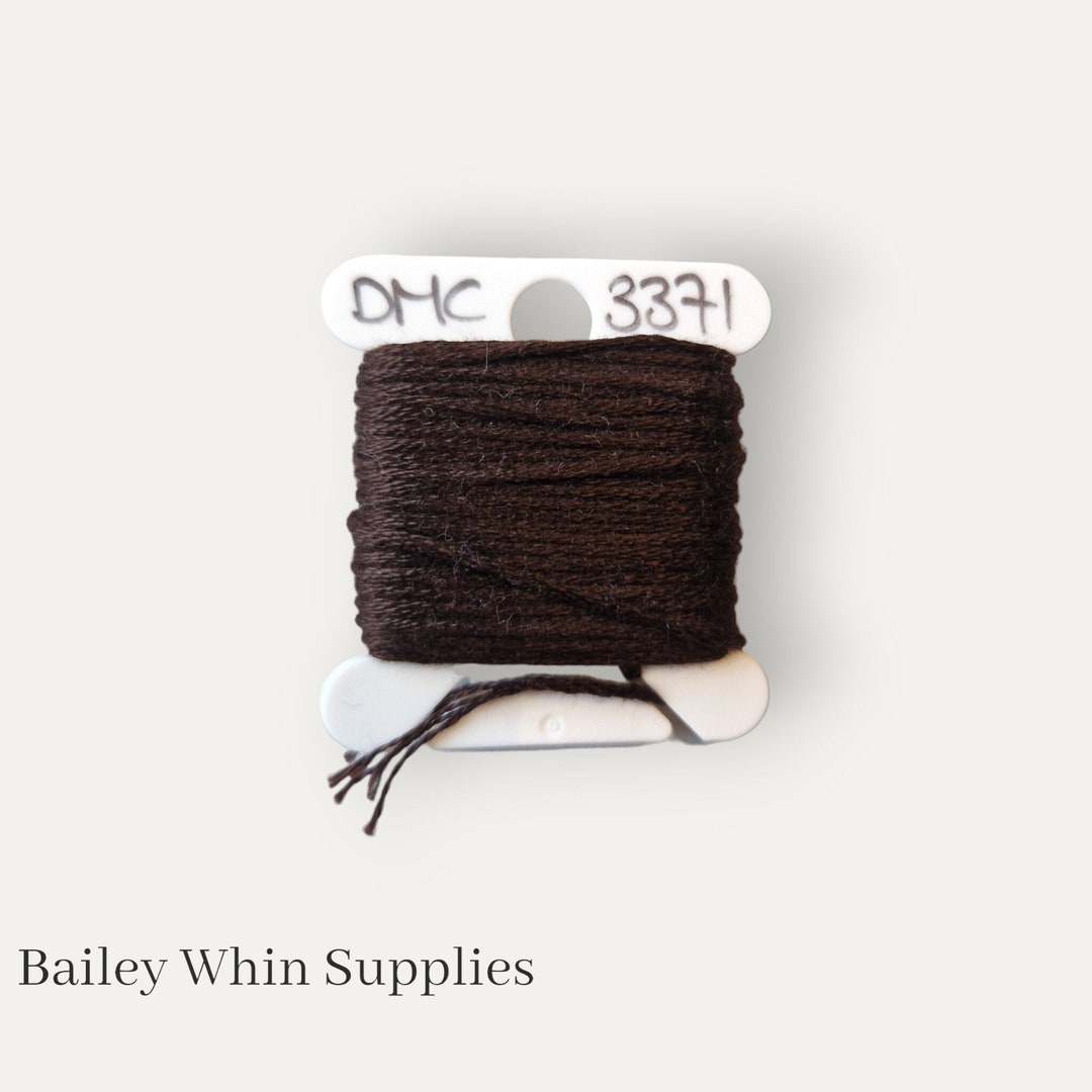 DMC 3371 Dark Brown Stranded Cotton Thread for Hand Embroidery or Cross ...