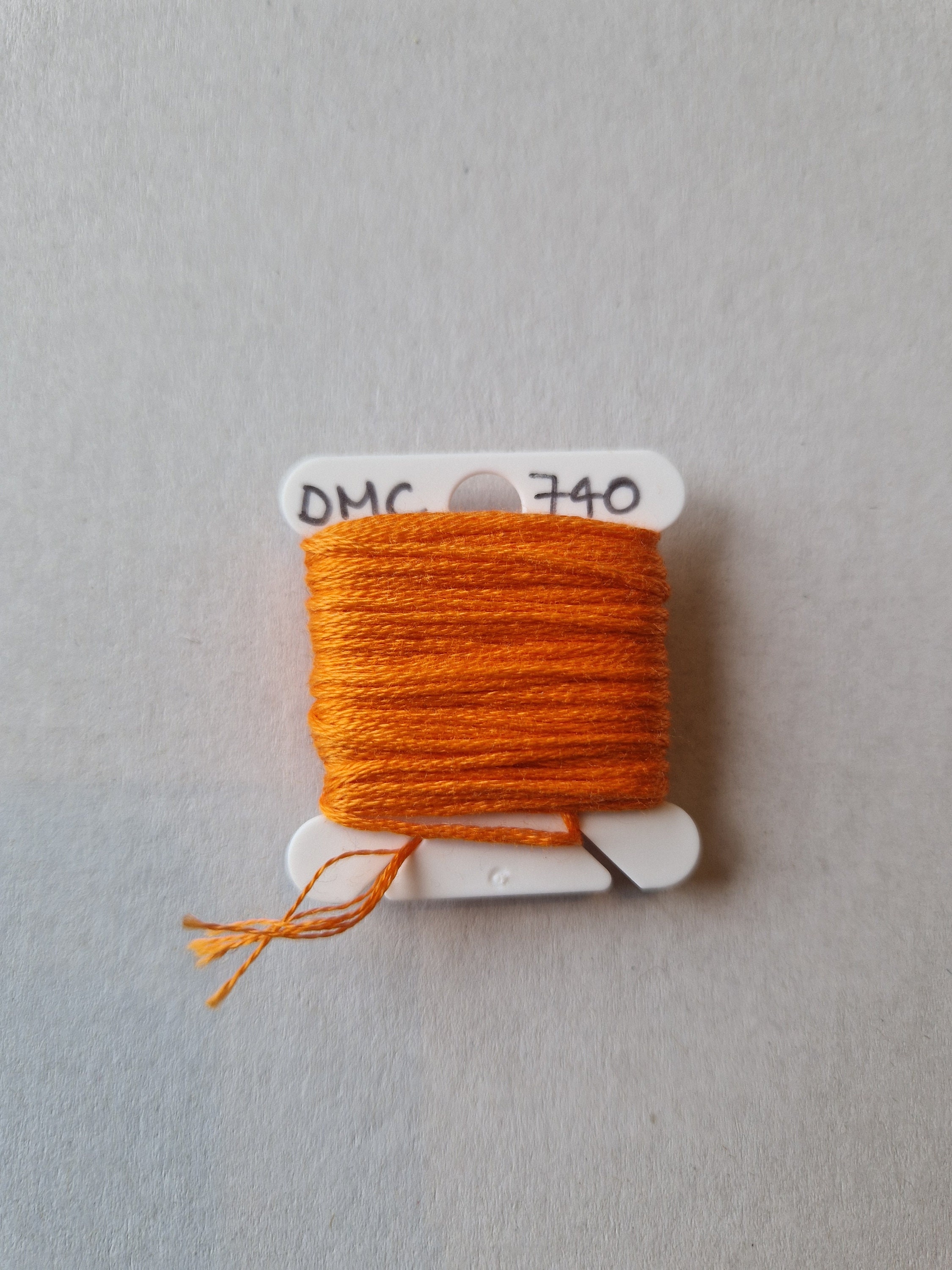 DMC 740 Orange Stranded Cotton Thread for Hand Embroidery or Cross ...