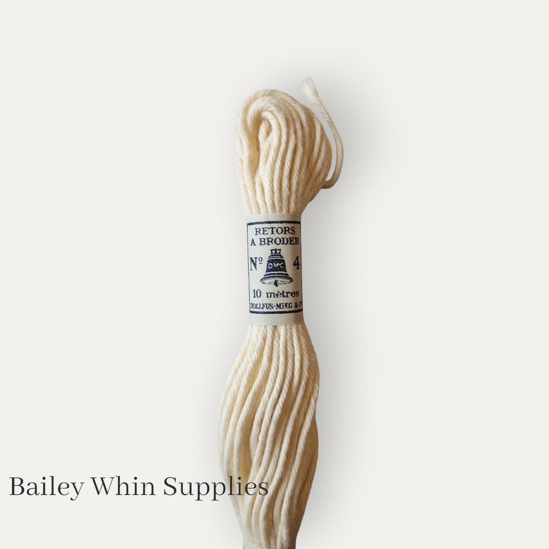 DMC Ecru Cream Soft Cotton Yarn, Retors Matte Needlepoint Tapestry ...