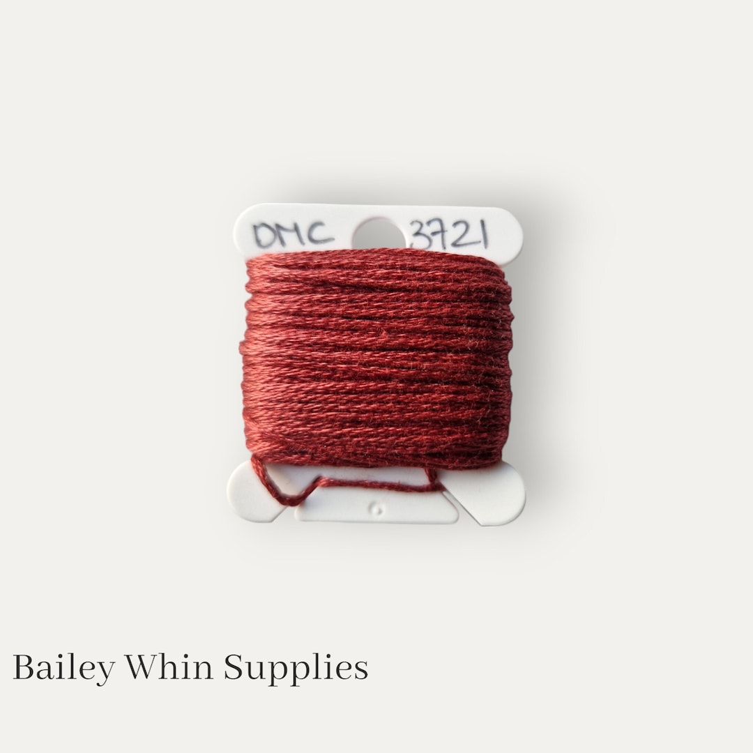 DMC 3721 Dark Pink Stranded Cotton Thread for Hand Embroidery or Cross ...