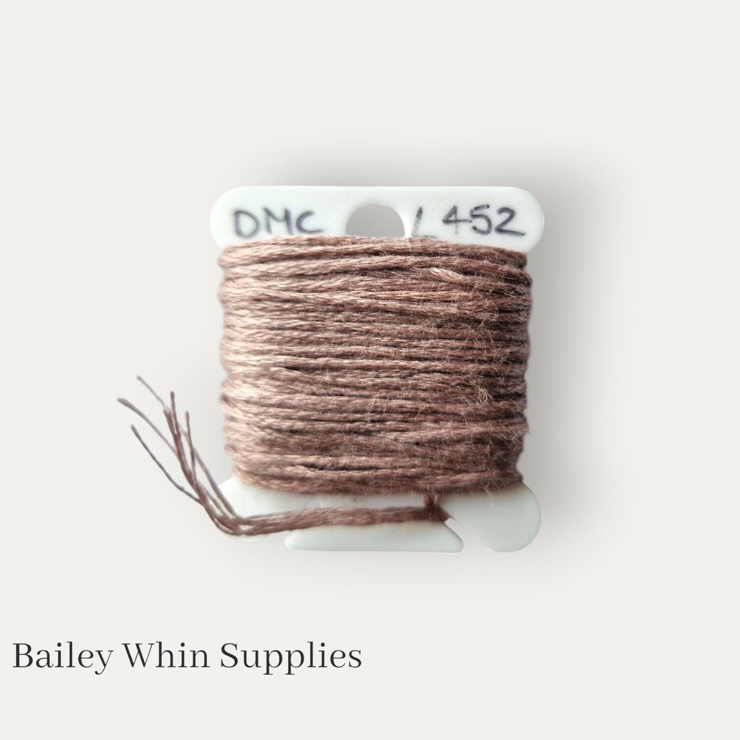 DMC L452 Pink Stranded Linen Thread for Hand Embroidery or Cross Stitch ...