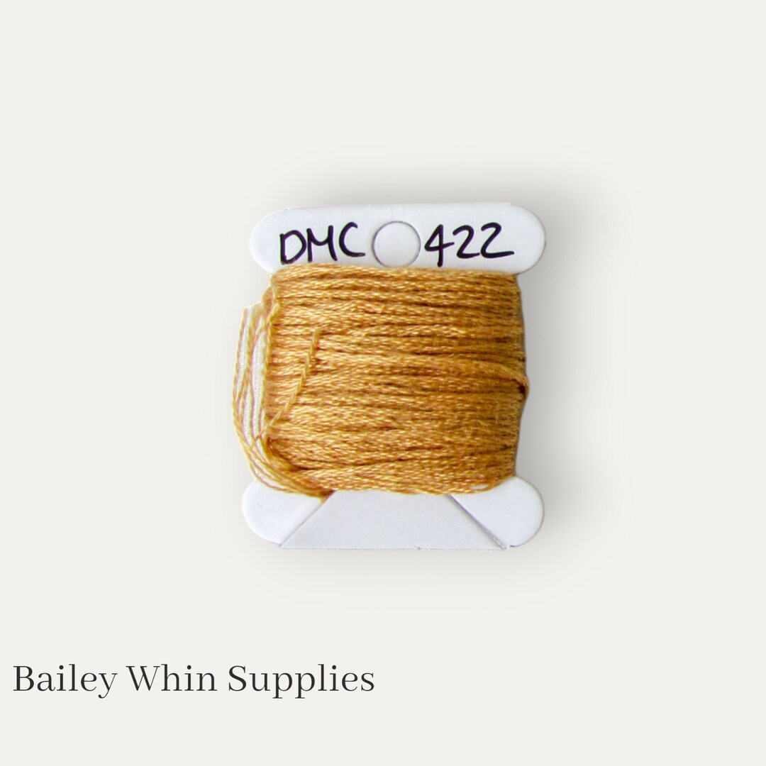 DMC 422 Golden Brown Stranded Cotton Thread for Hand Embroidery or ...