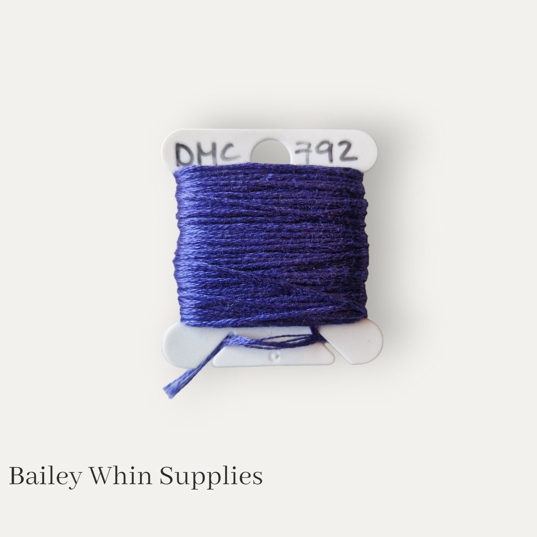 DMC 792 Blue Stranded Cotton Thread for Hand Embroidery or Cross Stitch ...