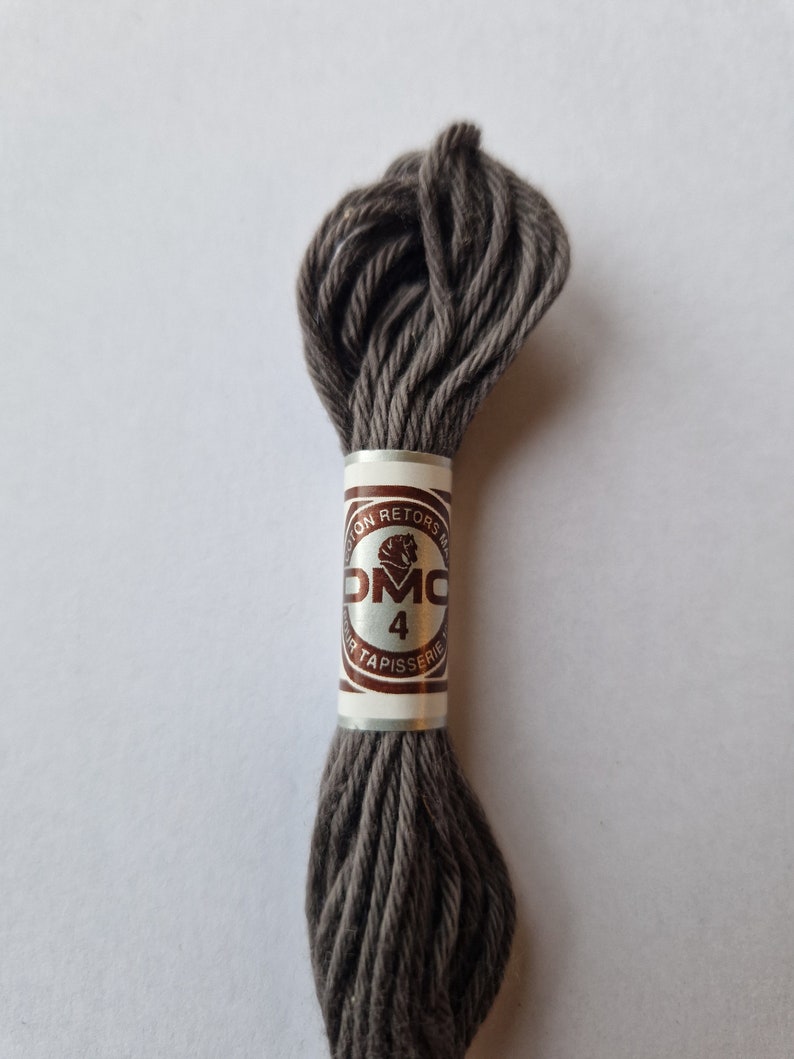 DMC 2171 Dark Brown Soft Cotton Yarn, Retors Matte Needlepoint Tapestry ...