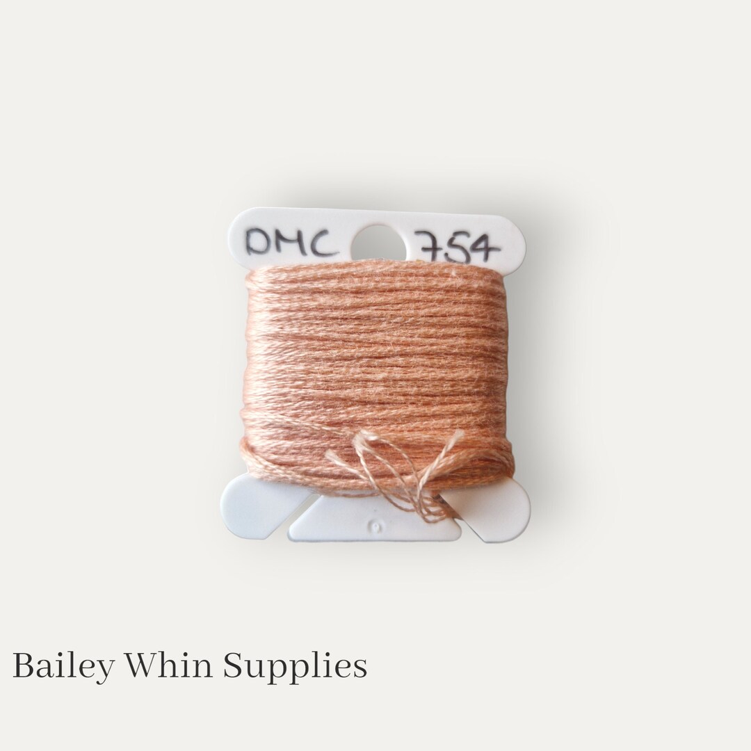 DMC 754 Light Pink Stranded Cotton Thread for Hand Embroidery or Cross ...