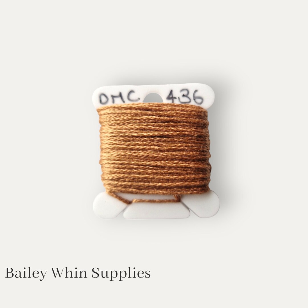 DMC 436 Brown Stranded Cotton Thread for Hand Embroidery or Cross ...